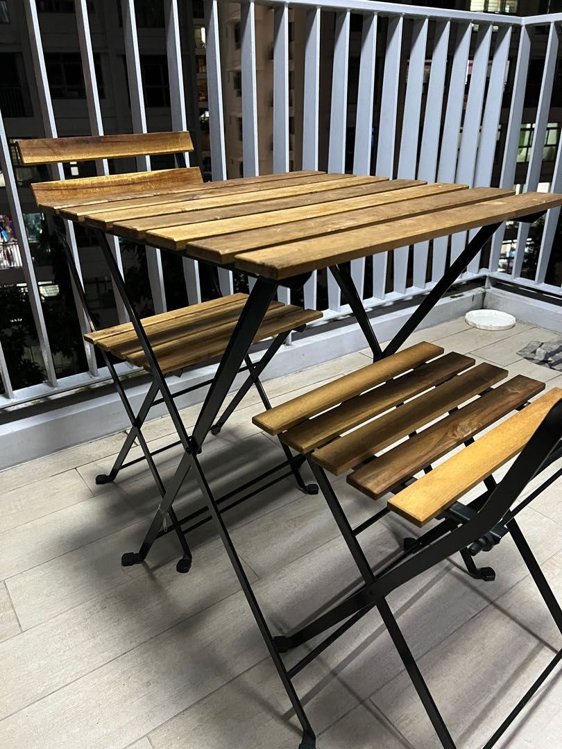 Ikea outdoor table set, Furniture & Home Living, Outdoor Furniture on ...