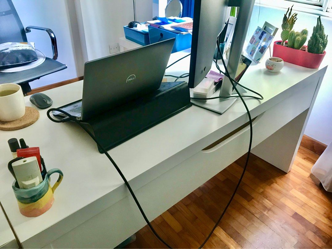 Ikea wrap around Office Table, Furniture & Home Living, Furniture ...
