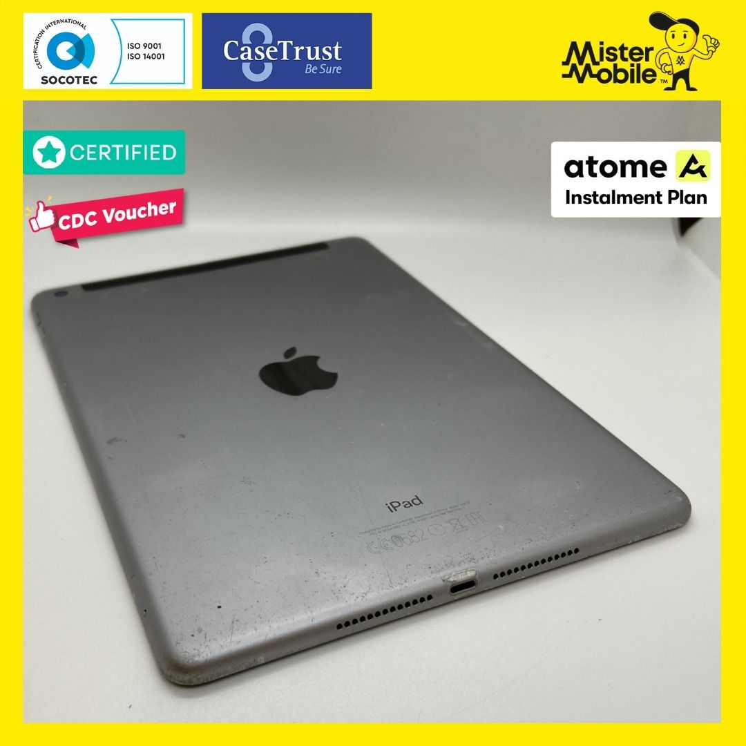 iPad 5 Cellular 32 32GB 5th Gen 9.7 Space Gray Cell Local Used, Mobile ...