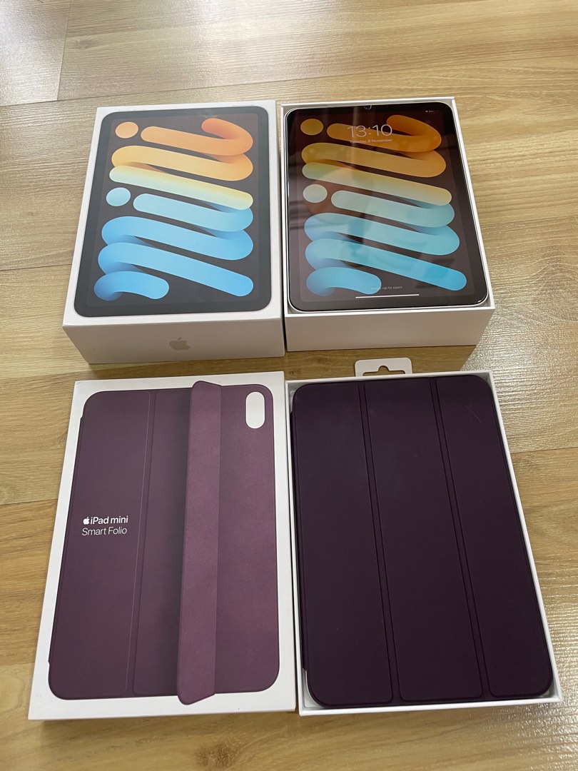 iPad mini 6 starlight 64gb wifi version with original Smart Folio case ...