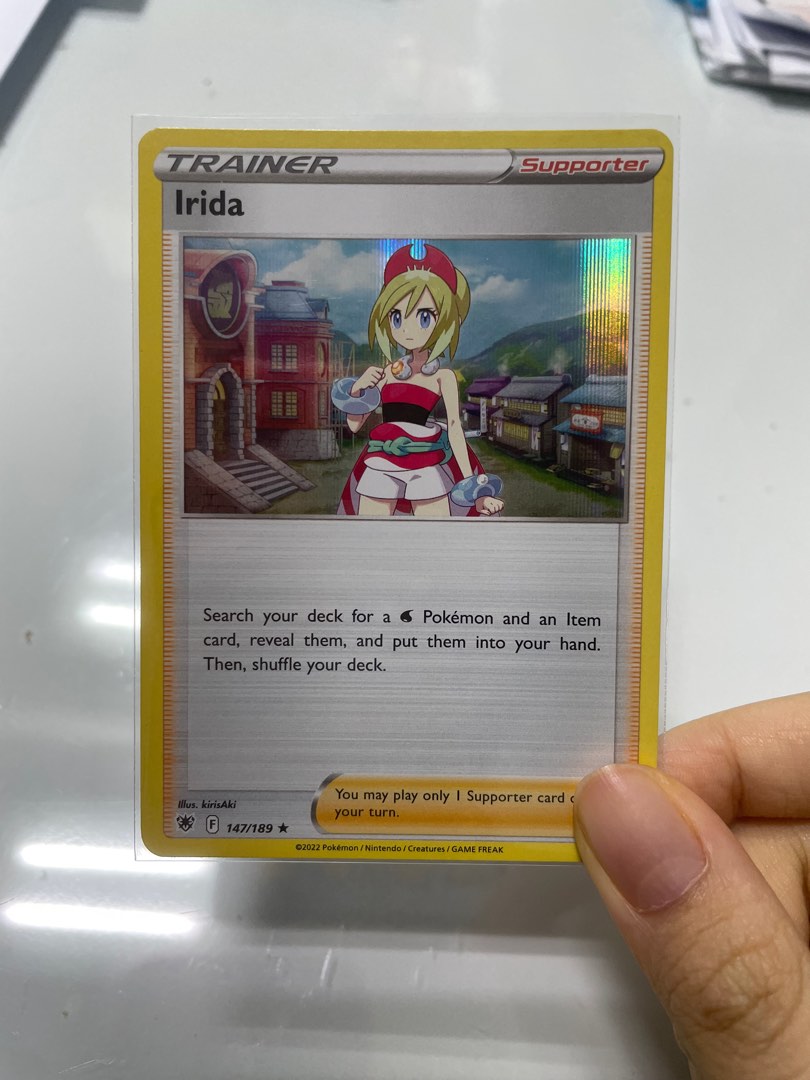 irida pokemon card, Hobbies & Toys, Toys & Games on Carousell