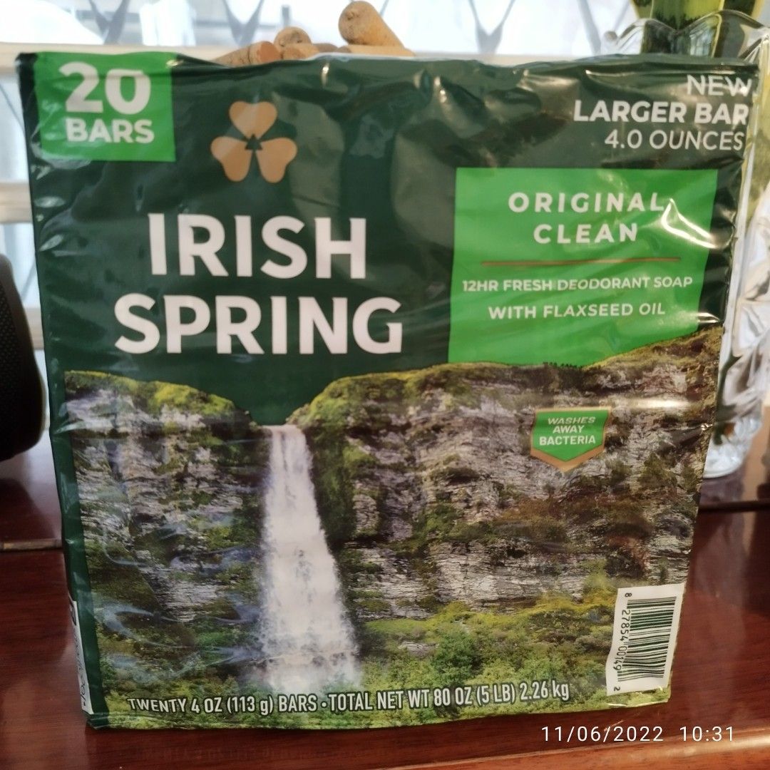 Irish Spring Original Clean (20 Bars), Beauty & Personal Care, Bath ...