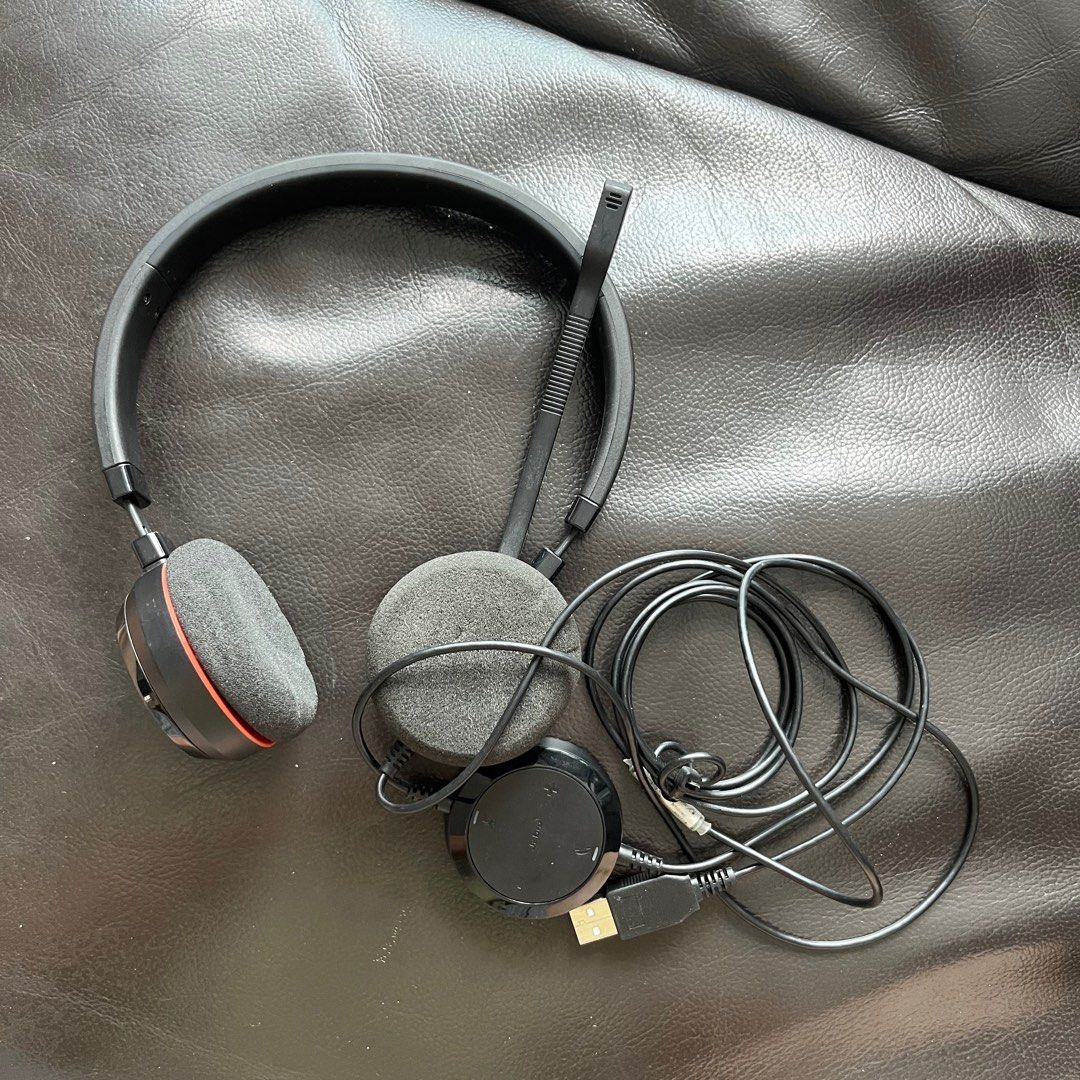 Jabra Evolve-20 Professional Stereo USB Headset, Audio, Headphones ...