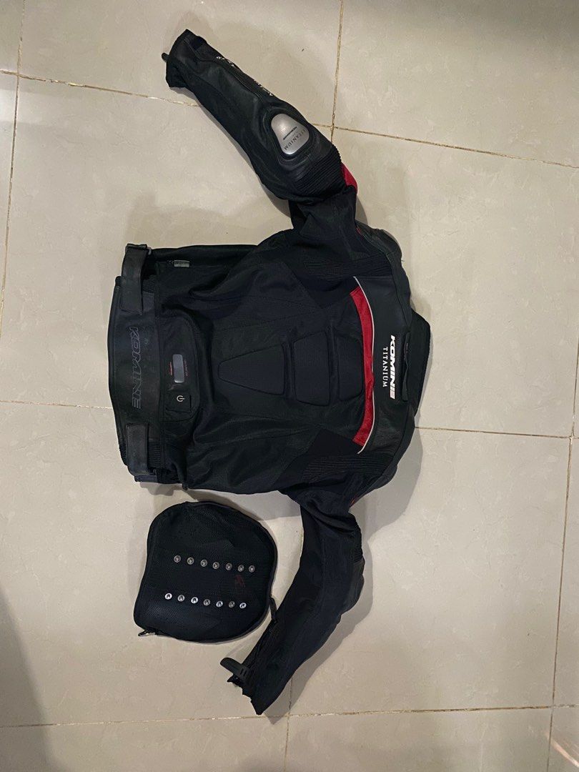 Jaket Motor Komine JK 061 Titanium, Aksesoris Mobil di Carousell