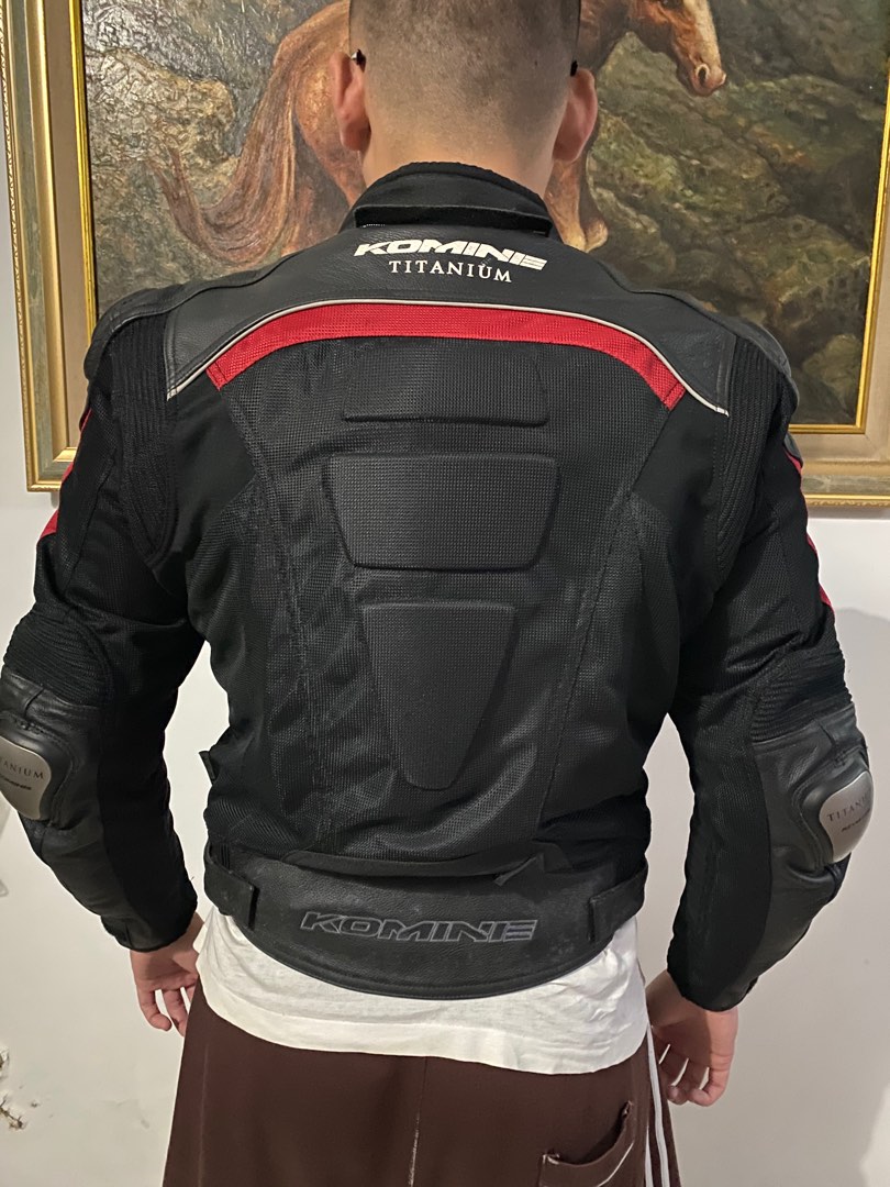 Jaket Motor Komine JK 061 Titanium, Aksesoris Mobil di Carousell