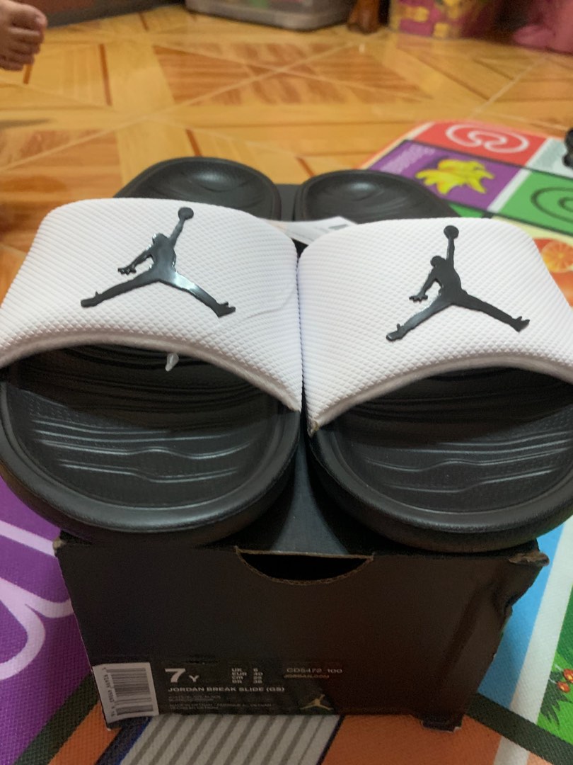 Jordan Break Slide GS 7y, Men's Fashion, Footwear, Slippers & Slides on ...