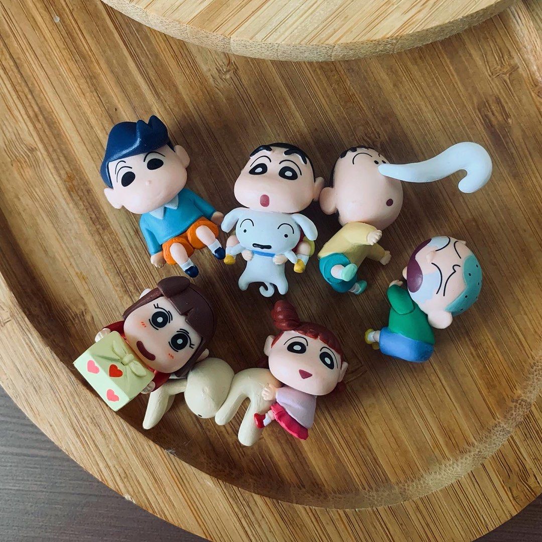 KITAN CLUB PUTITTO 蠟筆小新25th紀念 杯緣子 二代 全套 ·小新 ·風間 ·正男 ·阿呆 ·妮妮 ·小愛 (隱藏版), 興趣及遊戲, 收藏品及紀念品, 明星週邊在旋轉拍賣