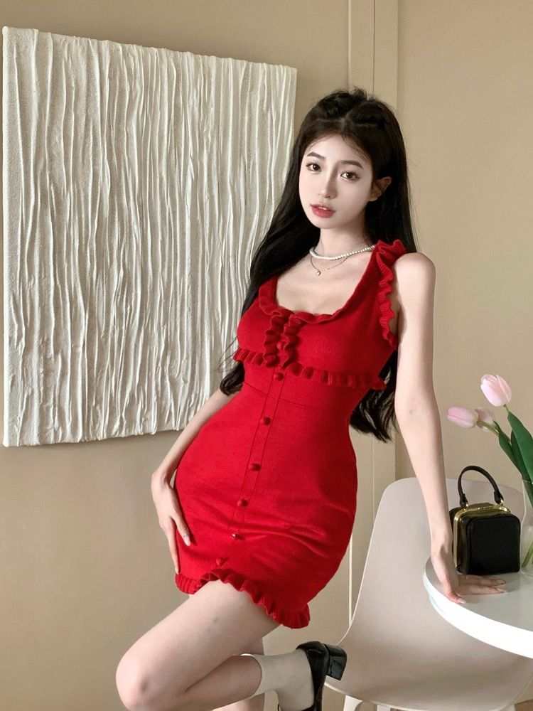 Korean Mini Dress, Women's Fashion, Dresses & Sets, Dresses on Carousell