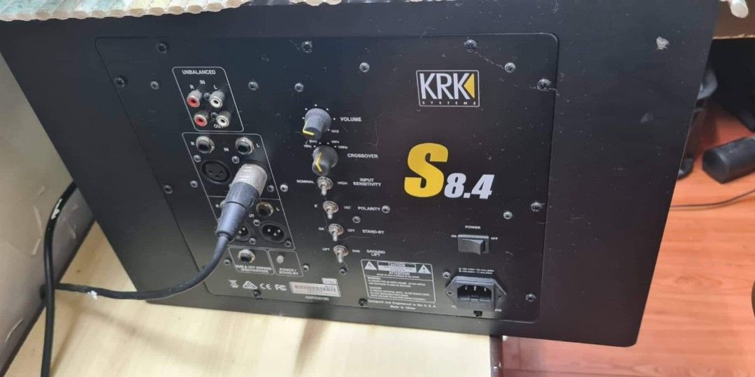 KRX S8.4 Powered Studio Subwoofer, Audio, Soundbars, Speakers & Amplifiers on Carousell
