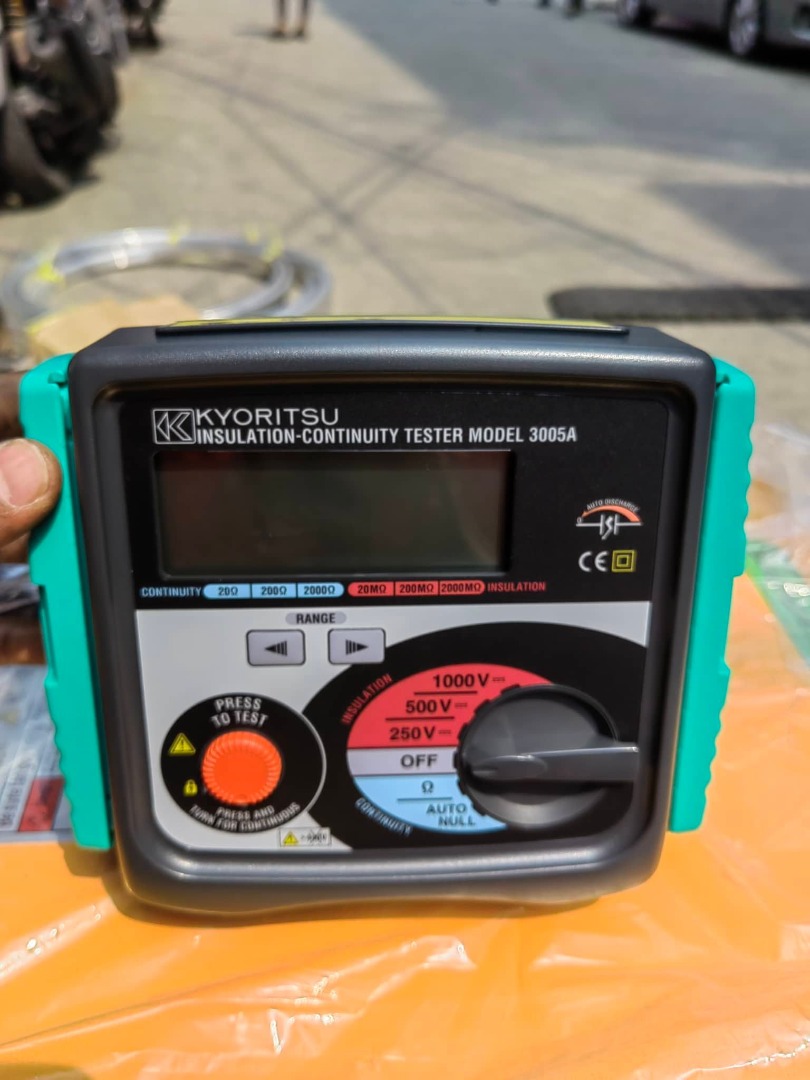 Kyoritsu Insulation-Continuity Tester (3005A), Commercial & Industrial ...