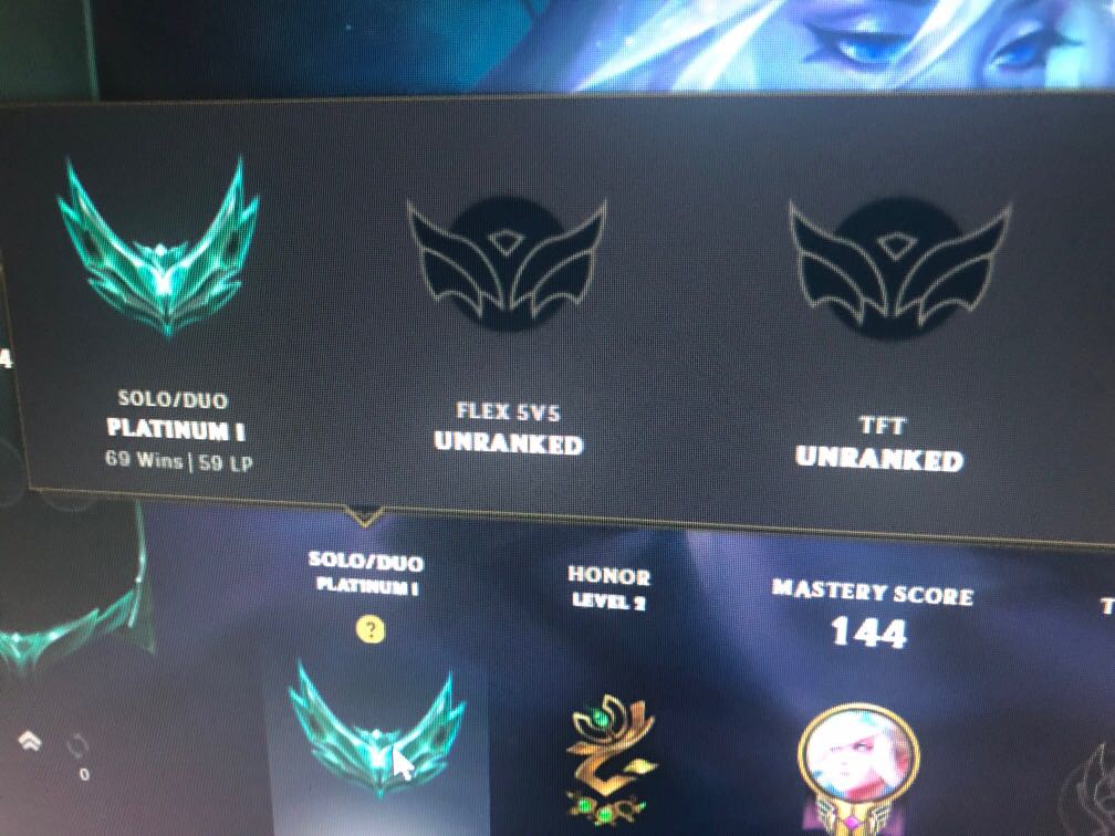 League Of Legends Account Garena Plat 1, Video Gaming, Video Games ...