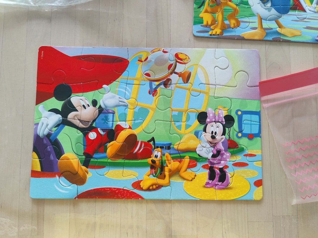 Mickey Mouse puzzles, Hobbies & Toys, Toys & Games on Carousell