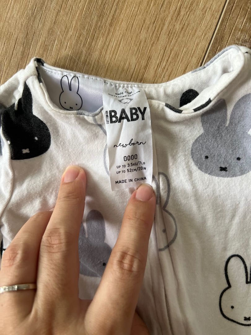 Miffy baby onesie, Babies & Kids, Babies & Kids Fashion on Carousell
