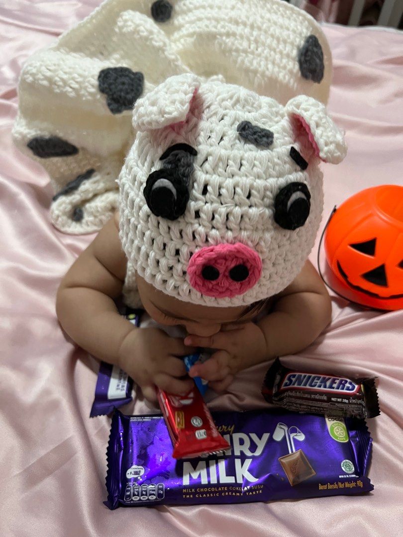 Moana Pua Pig Crochet Baby Costume, Babies & Kids, Babies & Kids ...