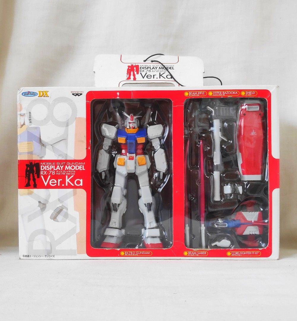 MOBILE SUIT GUNDAM - DISPLAY MODEL - + RX78 VER.KA DX + (BANPRESTO ...