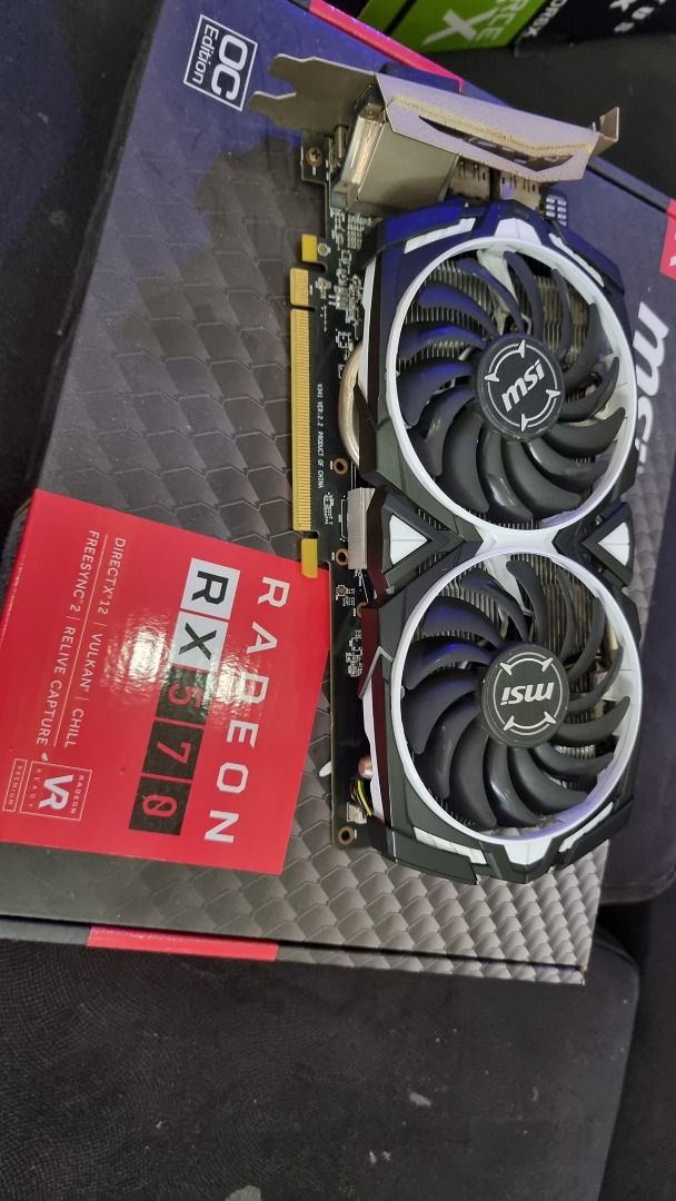 MSI Radeon RX 570 Armor OC 8gb, Computers & Tech, Parts & Accessories ...