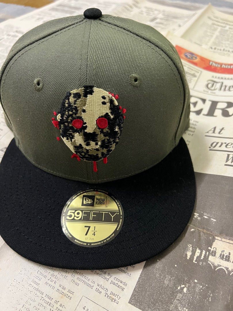 New Era 59Fifty Jason Voorhees Bleed Hat 7 1/4, Men's Fashion, Watches ...