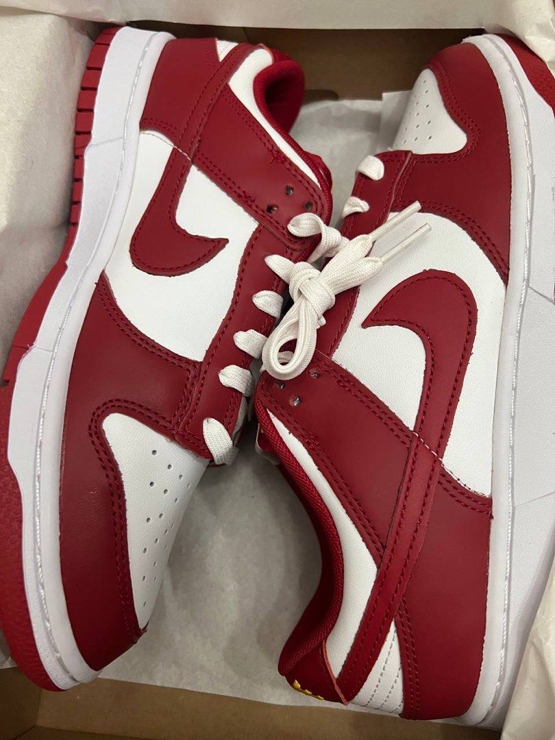 Nike dunk Low gym red, Men's Fashion, Footwear, Sneakers on Carousell