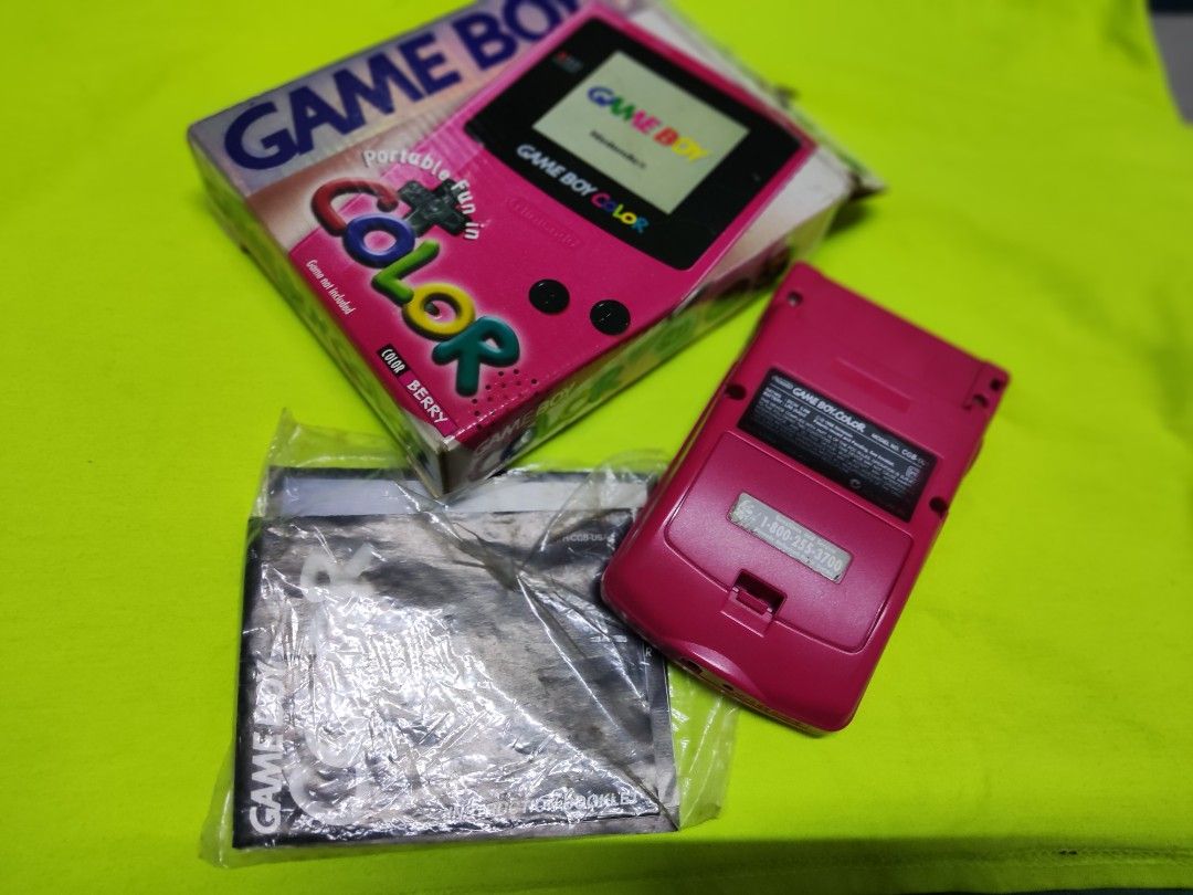 Nintendo Gameboy Color Berry, Video Gaming, Video Game Consoles ...