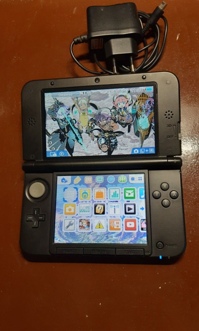 Nintendo Old 3DS XL Silver Mario & Luigi Limited Edition (US Version ...