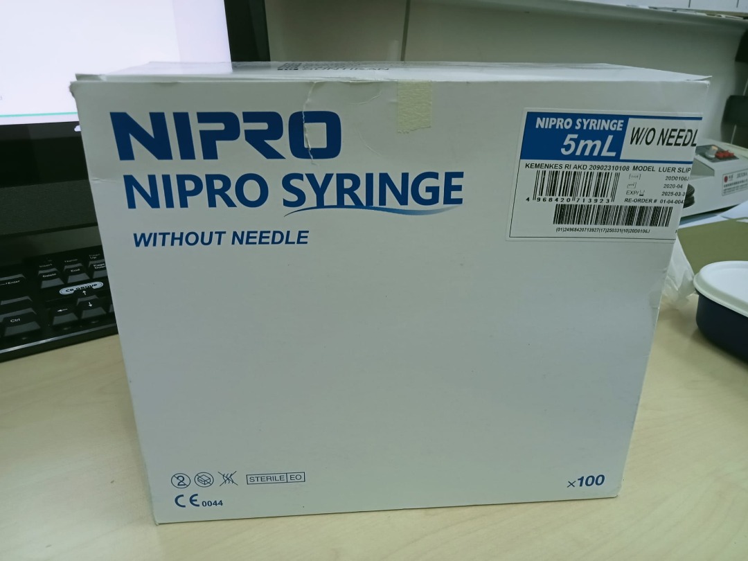 NIPRO 5ML SYRINGE WITHOUT NEEDLE, Health & Nutrition, Medical Supplies ...