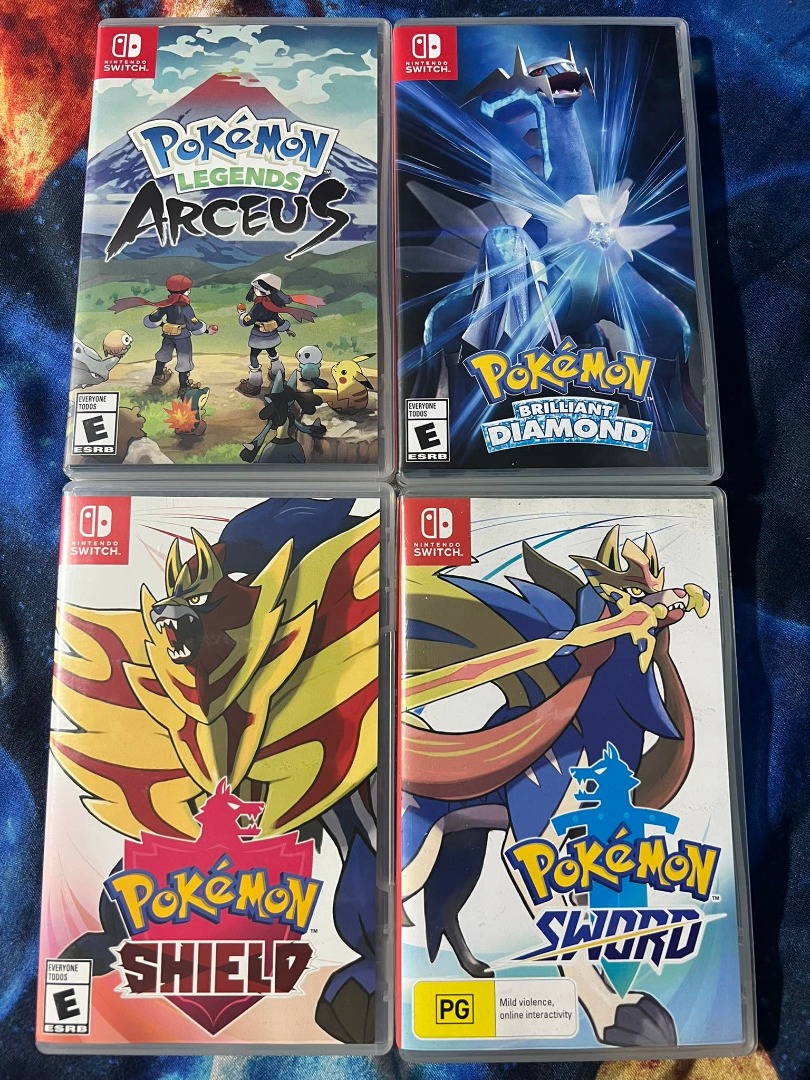 NSW Games - Pokemon Arceus, Pokemon Brilliant Diamond, Pokemon Sword ...