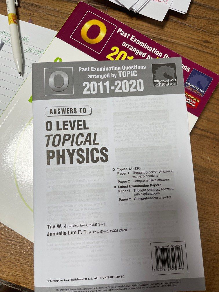 O Level Physics TYS TOPICAL, Hobbies & Toys, Books & Magazines ...