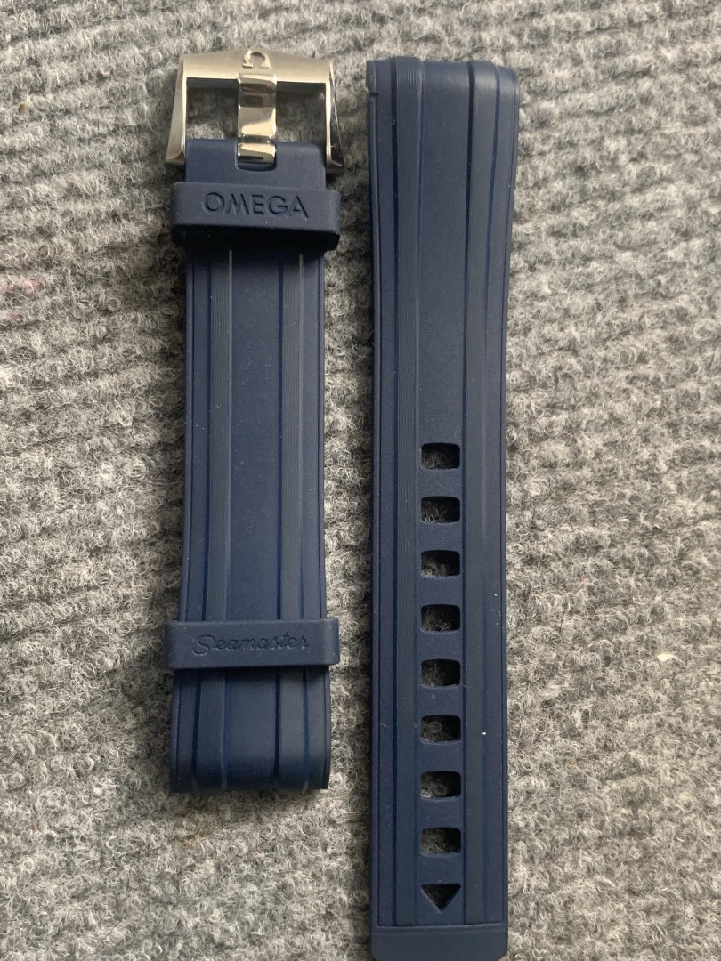 Omega Seamaster Rubber Strap 20mm, Men's Fashion, Watches & Accessories ...