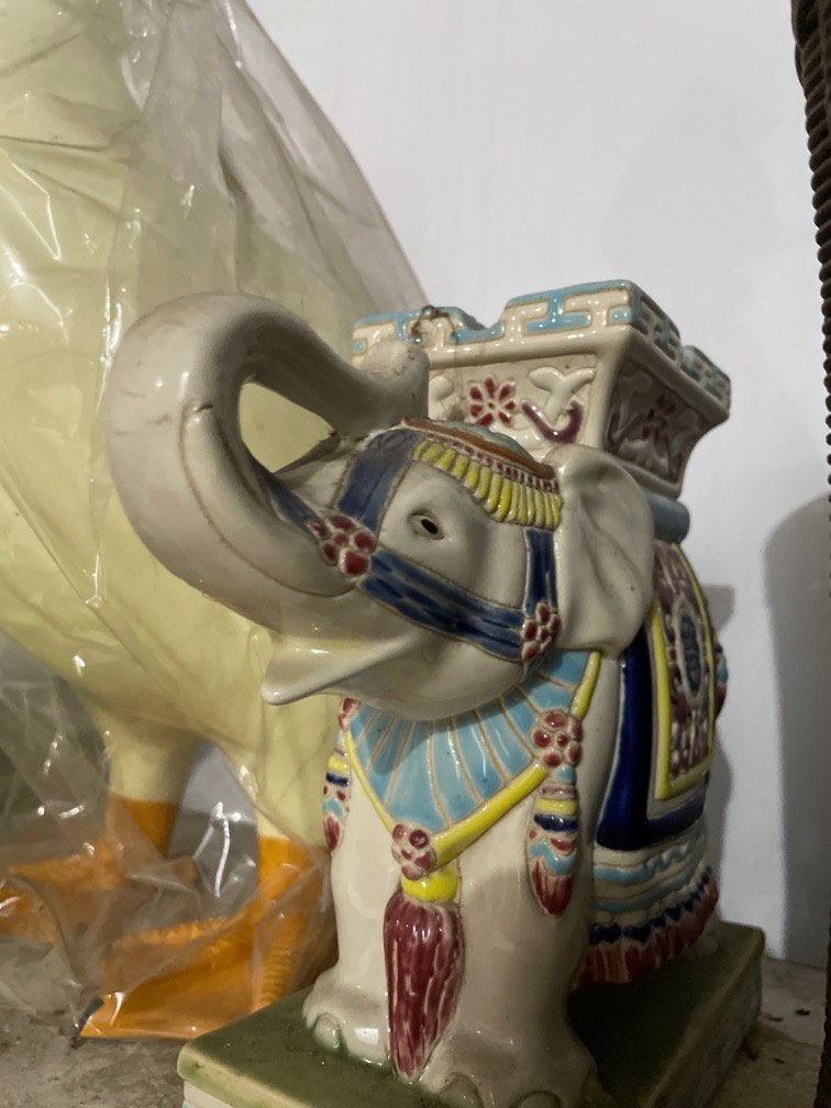 Pajangan gajah elephant thailand antik vintage furniture barter yuk ...