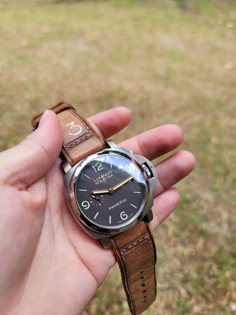 Panerai PAM 351 Luminor 1950 Marina Titanium 44mm, Luxury, Watches on ...