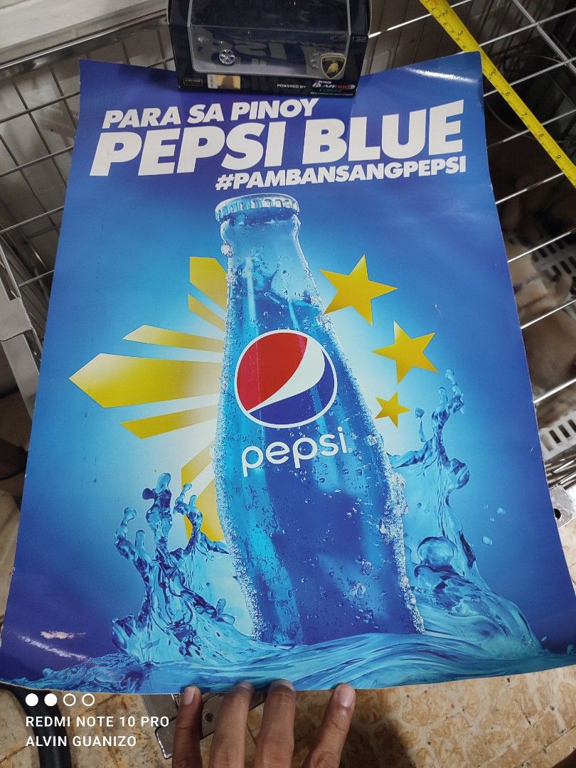 Pepsi Blue Legit Poster, Hobbies & Toys, Memorabilia & Collectibles ...