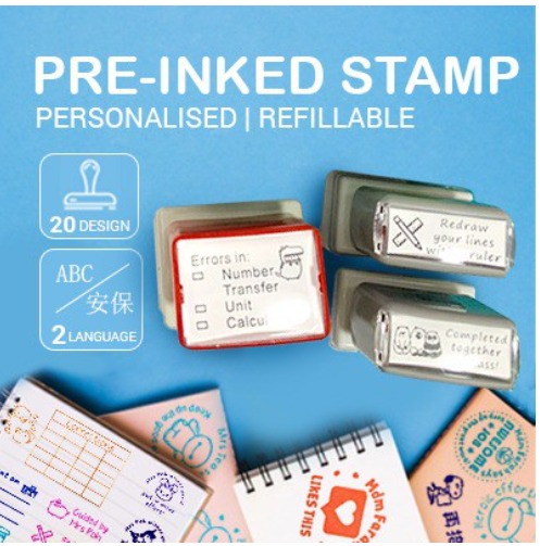 Personalised Ink Stamp / Rubber stamp / Refillable / Pre-inked / Self ...
