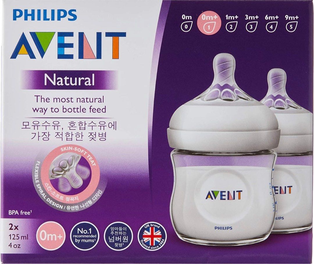 Philips Avent Natural Milk Bottle (Twin pack), Babies & Kids, Nursing ...