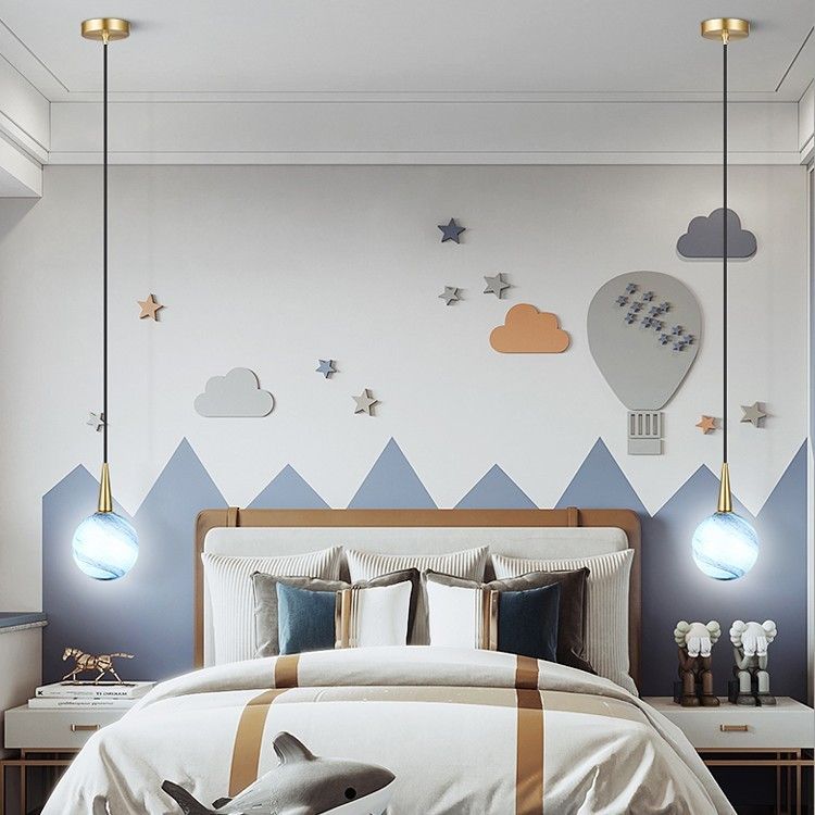 Pointed ball pendant light, Furniture & Home Living, Lighting & Fans ...