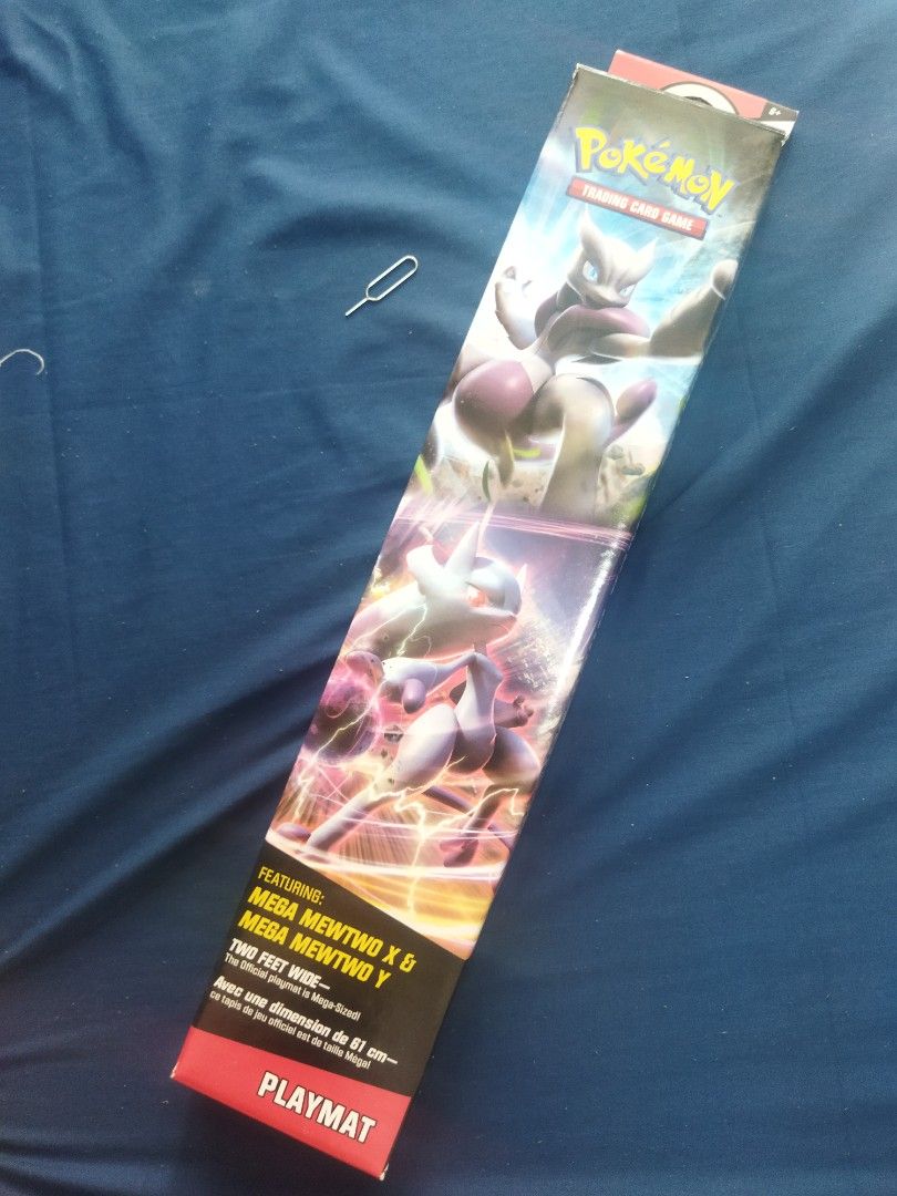 Pokemon TCG Playmat Mega Mewtwo X & Mega Mewtwo Y, Hobbies & Toys, Toys ...