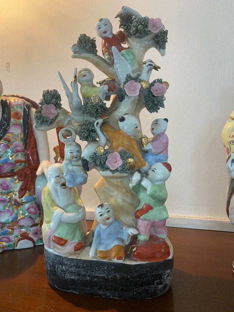 Porcelain Chinese Tree of Longevity Children, Hobbies & Toys ...
