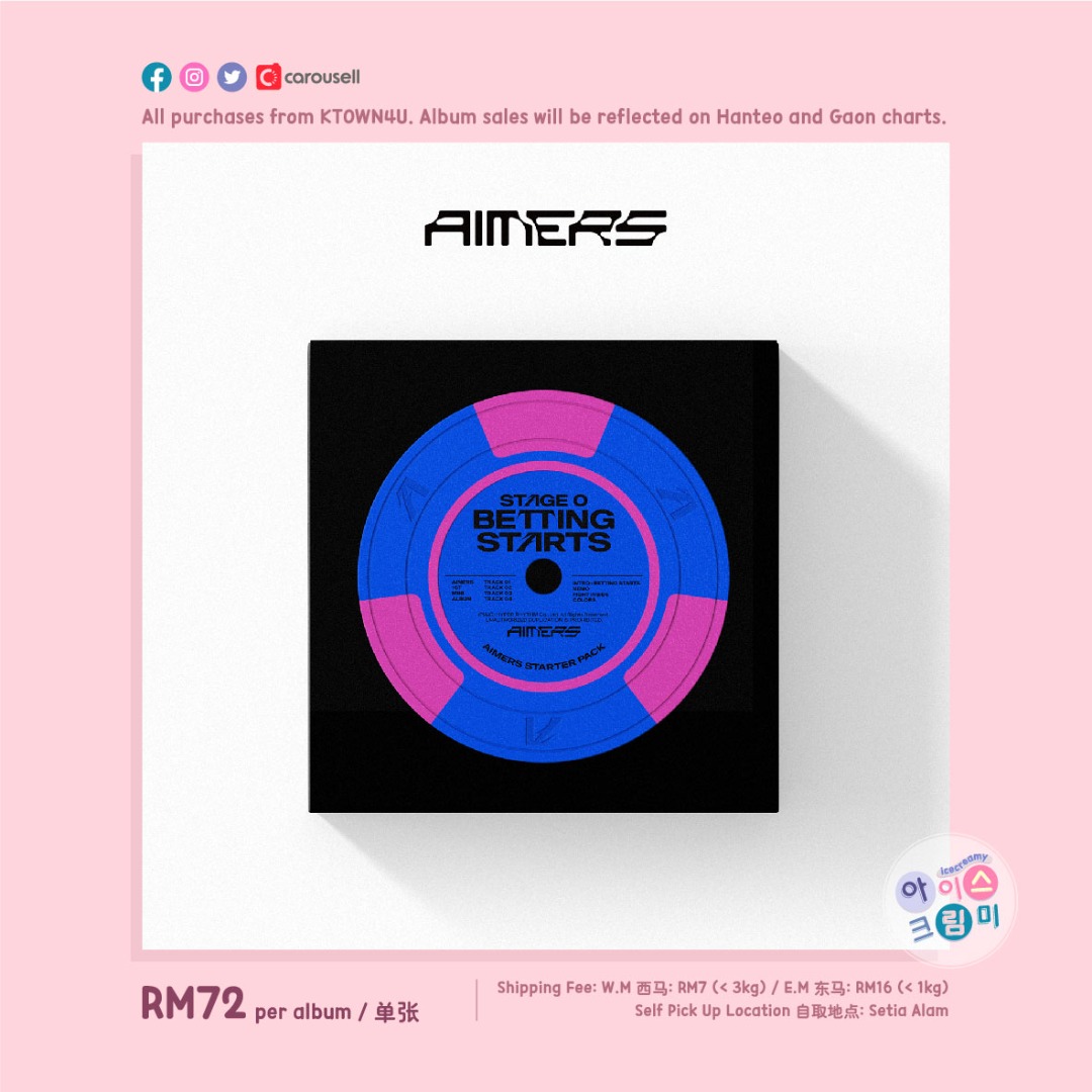 [PREORDER] AIMERS - STAGE 0. BETTING STARTS (1st Mini Album), Hobbies ...