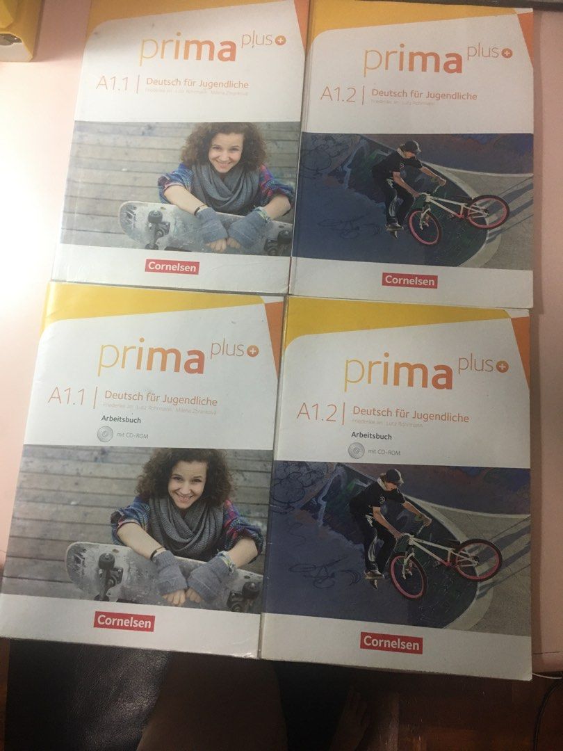 Prima Plus A1.1 and A1.2 German textbooks and workbooks with CDs ...