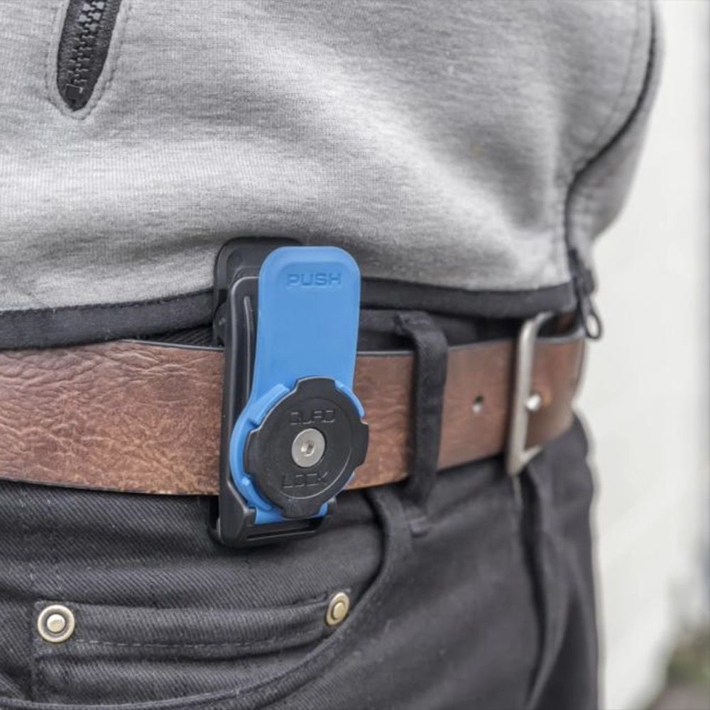 Quad-Lock Utility/Belt Clip for Quad-Lock Cases (Blue Black), Mobile ...