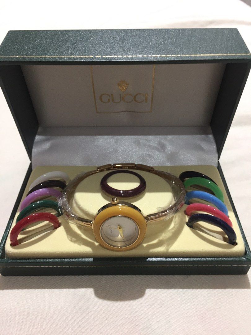 Quality Gucci bangle watch w 12 bezels to choose from, Luxury, Watches ...