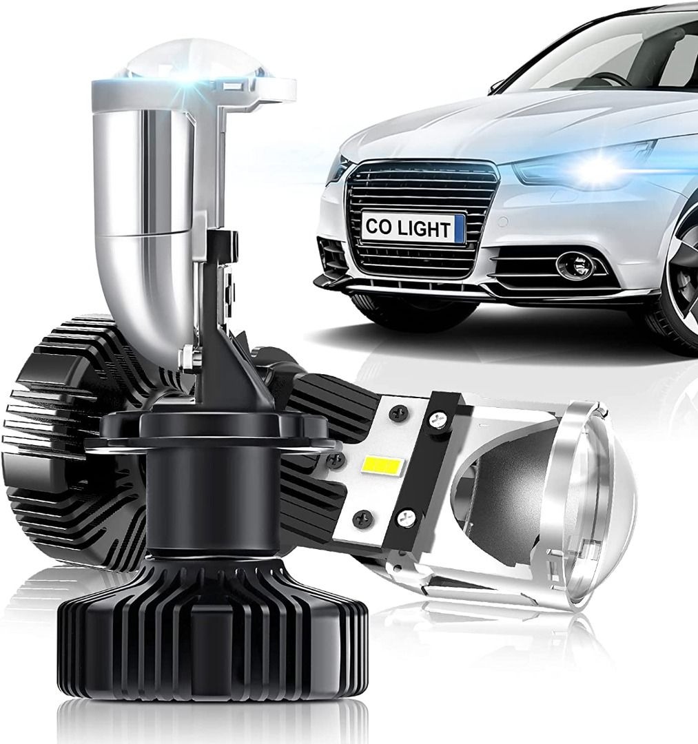 Ready stock! 2022 Upgraded H4 LED Headlight Bulbs with Z-Shaped Cut-Off ...