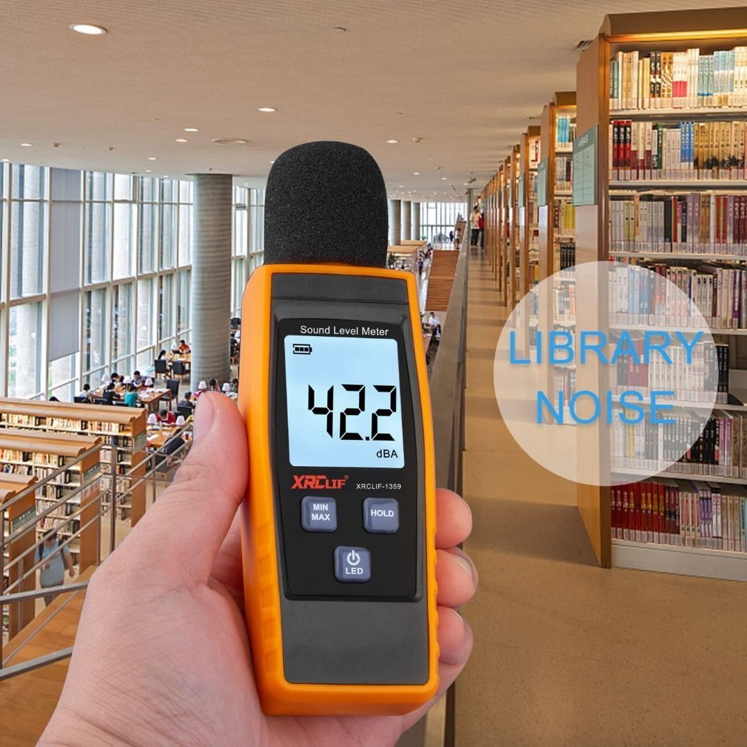 Ready stock! Decibel Meter Sound Level Reader 30-130dB(A), Hand-held Sound Noise Meter with ...