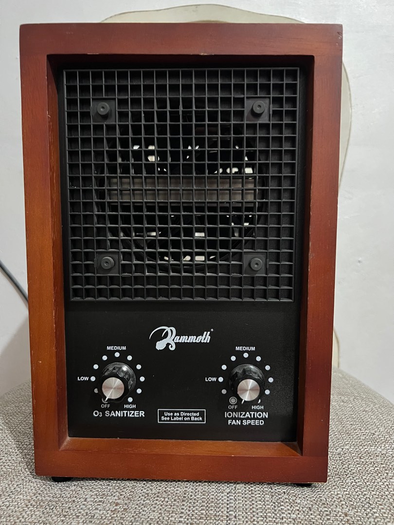 Retro Ionic Air Purifier Ozone Ionizer Wooden Mammoth O3 Sanitizer ...