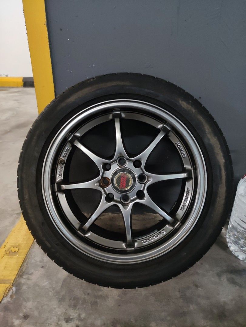 Rim CE28 + tyre 195/50/15, Auto Accessories on Carousell