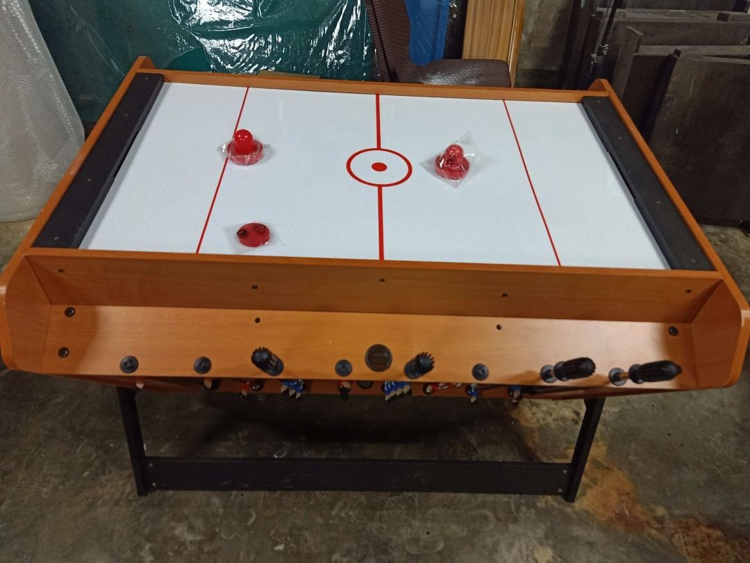 Rotating Multi Game Table 3 in 1 Air Hockey Football Pool Tables ...