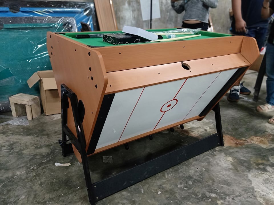 Rotating Multi Game Table 3 in 1 Air Hockey Football Pool Tables ...
