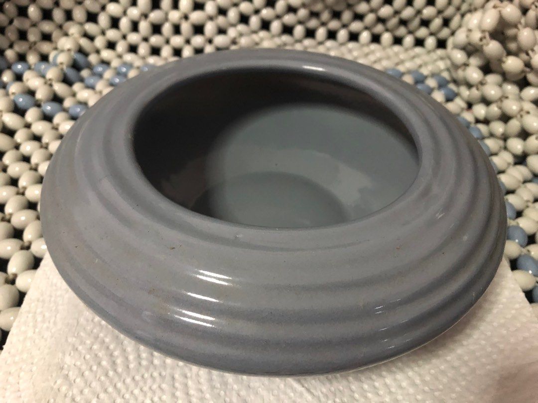 Round shallow ceramic flower pot ($10), Furniture & Home Living ...