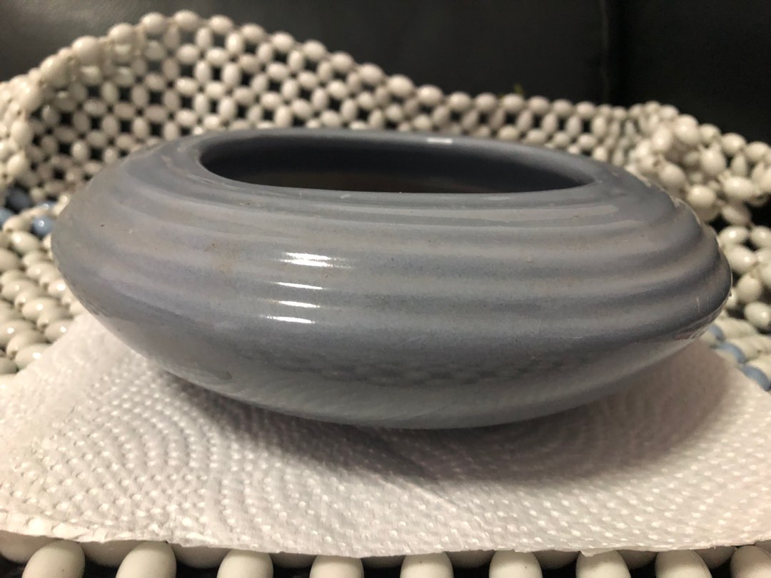 Round shallow ceramic flower pot ($10), Furniture & Home Living ...