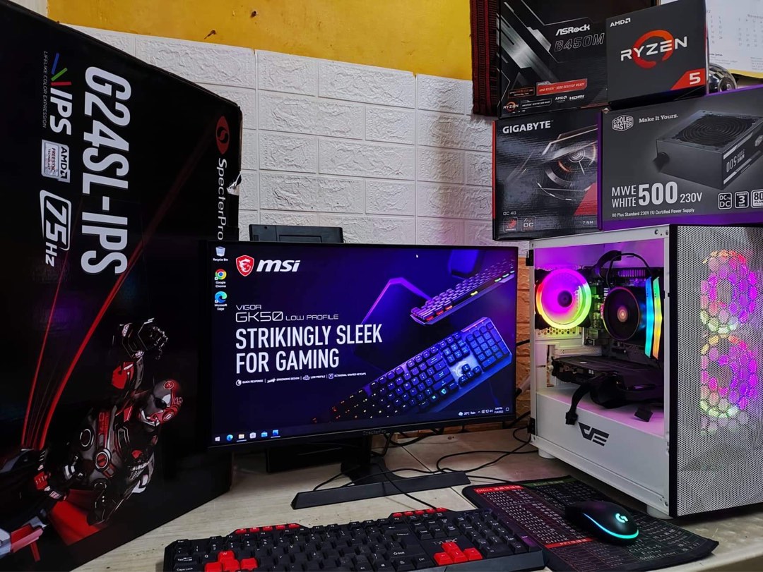 Ryzen 5 Gaming Pc Set, Computers & Tech, Desktops on Carousell