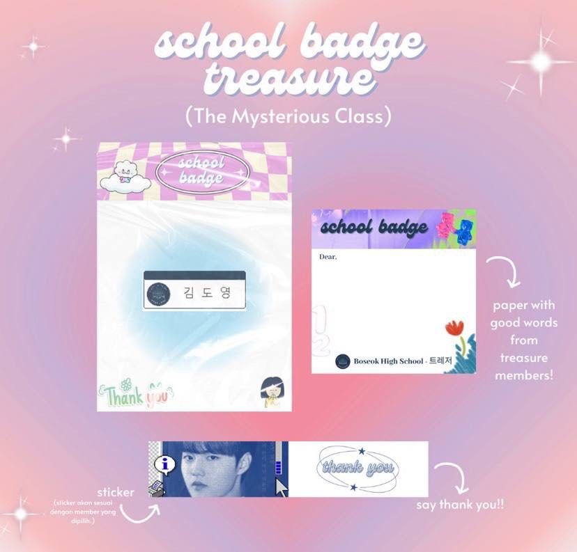 School Badge/Name Tag Seventeen,NCT127,Treasure GO/PO, Hobbies & Toys ...